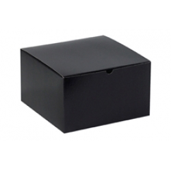 10x10x6 Black Gloss Gift Boxes | MrBoxOnline