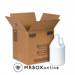 1 1 Gallon Plastic Jug Haz Mat Boxes | Shipping Boxes | MrBoxOnline