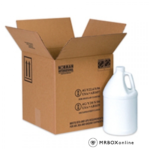 1 Gallon Plastic Jug Haz Mat Boxes | Shipping Boxes | MrBoxOnline