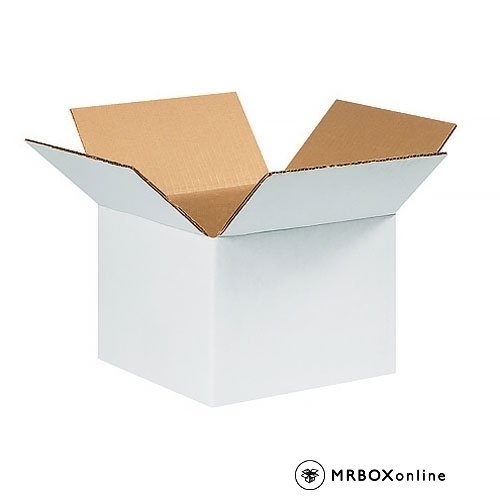 8x8x6 White Cardboard Shipping Box | Wholesale Cartons | MrBoxOnline