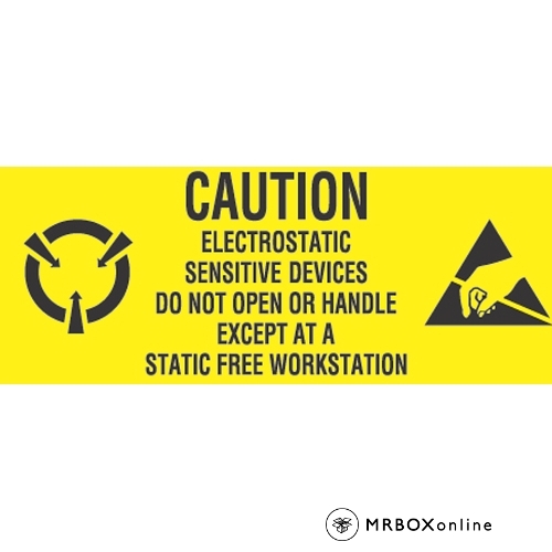 Caution Electrostatic Devices Label | Shipping Labels | MrBoxOnline