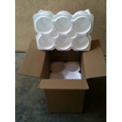 6 Bottle Styrofoam Beer -- Foam Beer Shipping Boxes