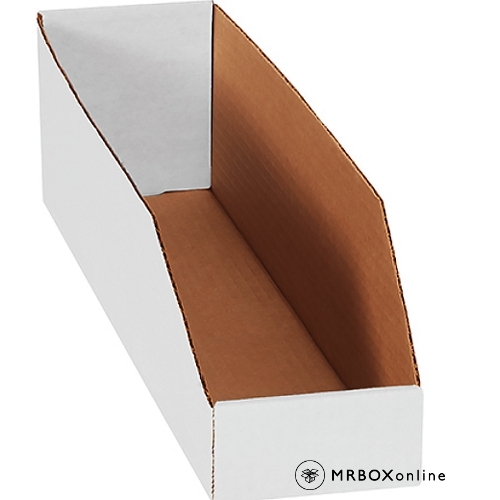 18x4x4.5 White Bin Boxes | Corrugated Cardboard Boxes | MrBoxOnline