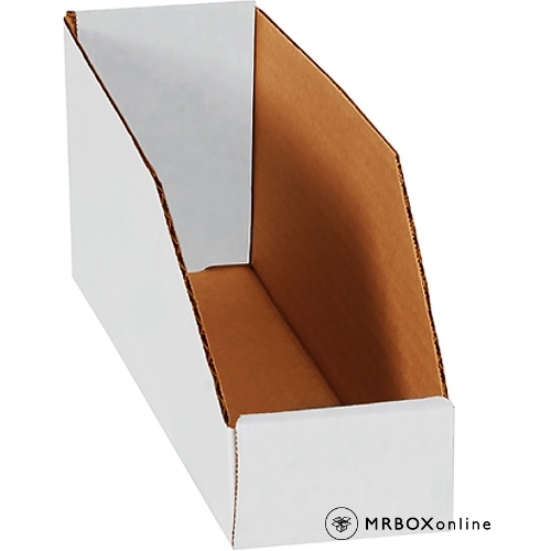12x3x4.5 White Bin Box | Corrugated Cardboard Boxes | MrBoxOnline