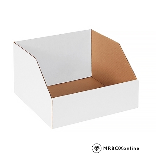 12x12x8 White Bin Boxes | MrBoxOnline
