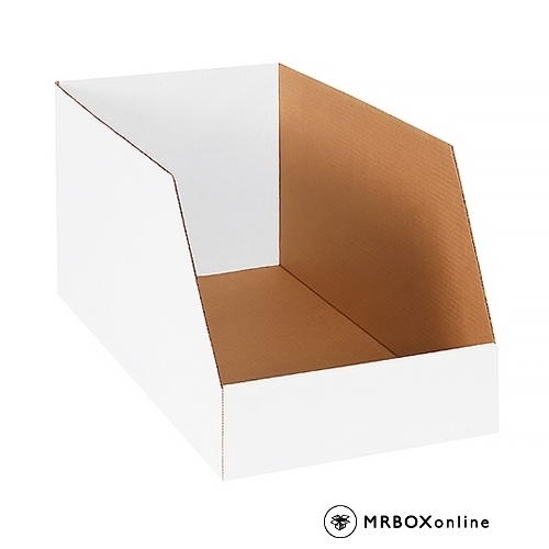 24x12x12 Jumbo White Bin Boxes | MrBoxOnline