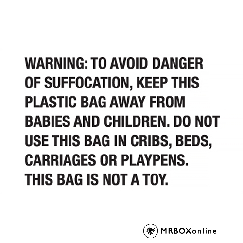3x5 Suffocation Warning To Avoid Danger Labels | MrBoxOnline