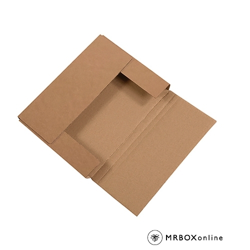 18x12x2 Kraft One Piece Folder Boxes | MrBoxOnline