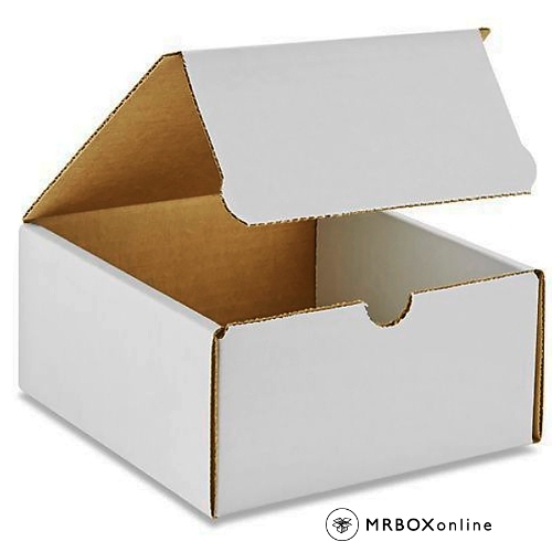 7x4x4 White Die Cut Mailer Boxes | MrBoxOnline