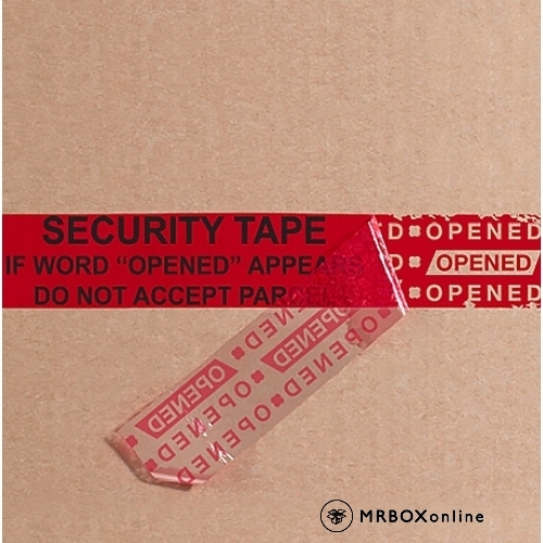 2x9 Red Tamper Evident Security Tape | MrBoxOnline