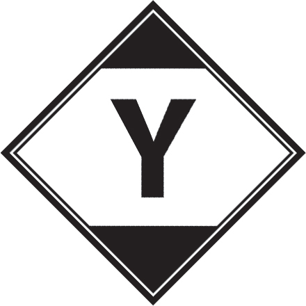 Y Regulated Limited Quantity Labels - Hazardous Labels - MrBoxOnline