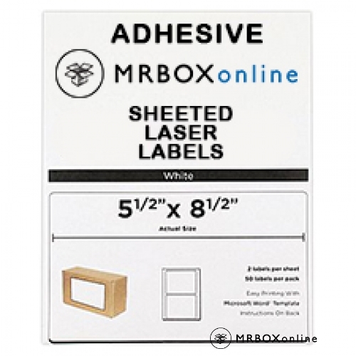 White Sheeted Labels | MrBoxOnline